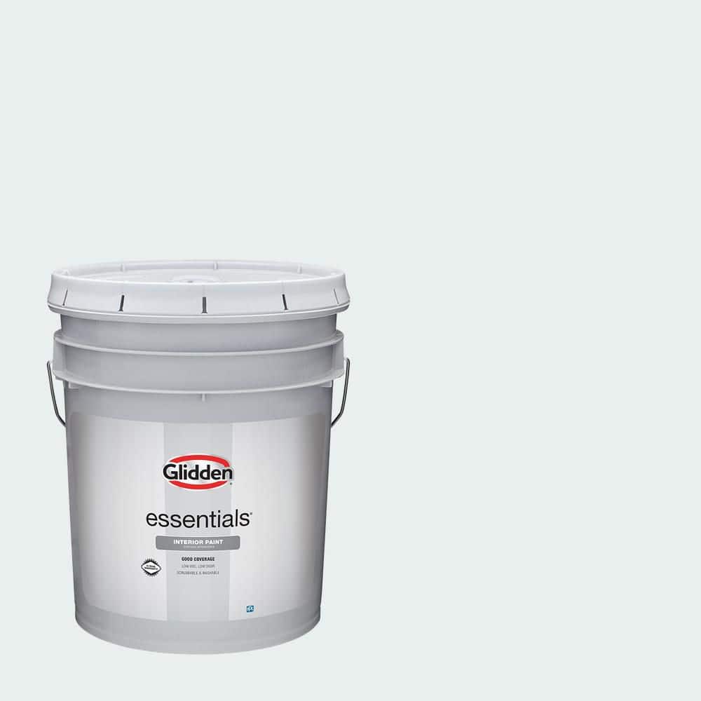 Glidden Essentials 5 gal. PPG1153-1 Ice Castles Semi-Gloss Interior ...