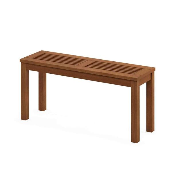 FAWEY TRED INC Backless Outdoor Wood Bench, Natural TGD3-2584 - The ...