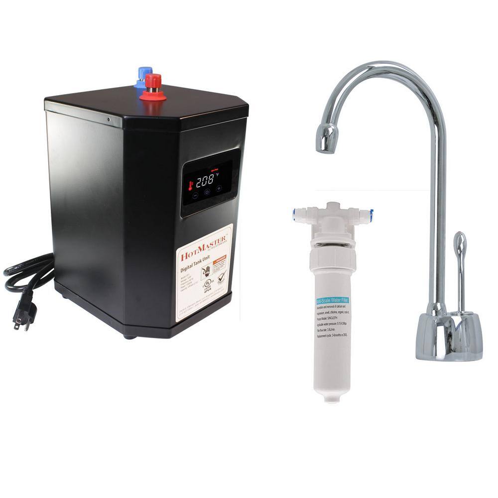 Westbrass 9 in. 1-Handle Hot Water Dispenser Faucet with HotMaster ...