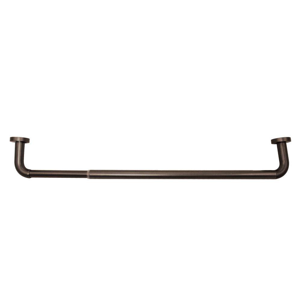 Versailles Home Fashions 28 in. - 48 in. Steel Single Privacy Rod in ...