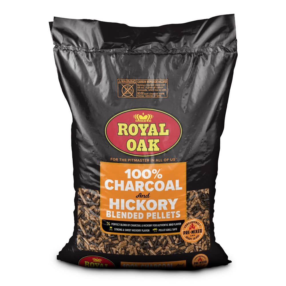 Royal Oak 20 lb. 100% Charcoal and Hickory Blended Pellets 800002689 ...