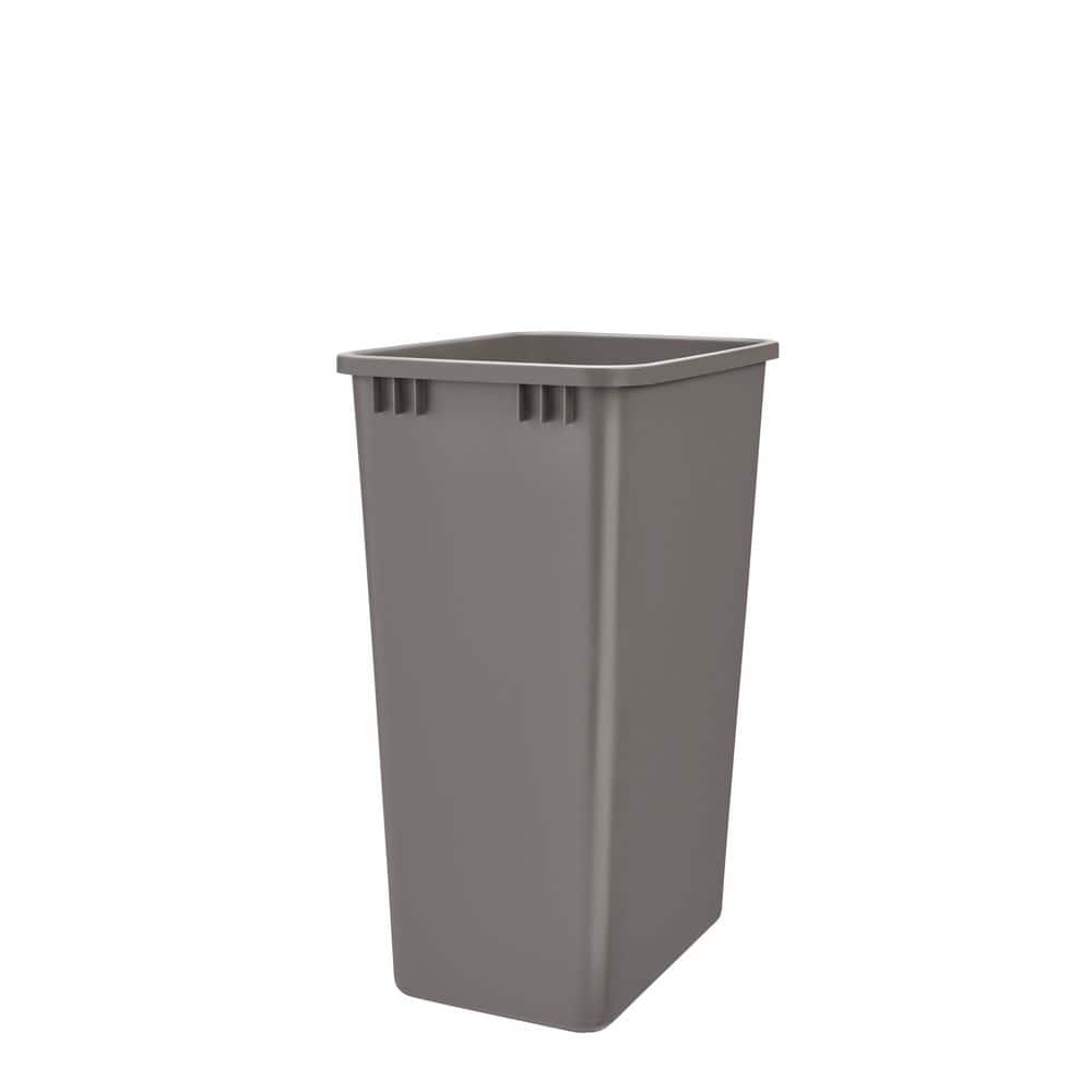 Rev-A-Shelf Orion Gray Polymer Replacement 50 qt. Waste/Trash Container ...