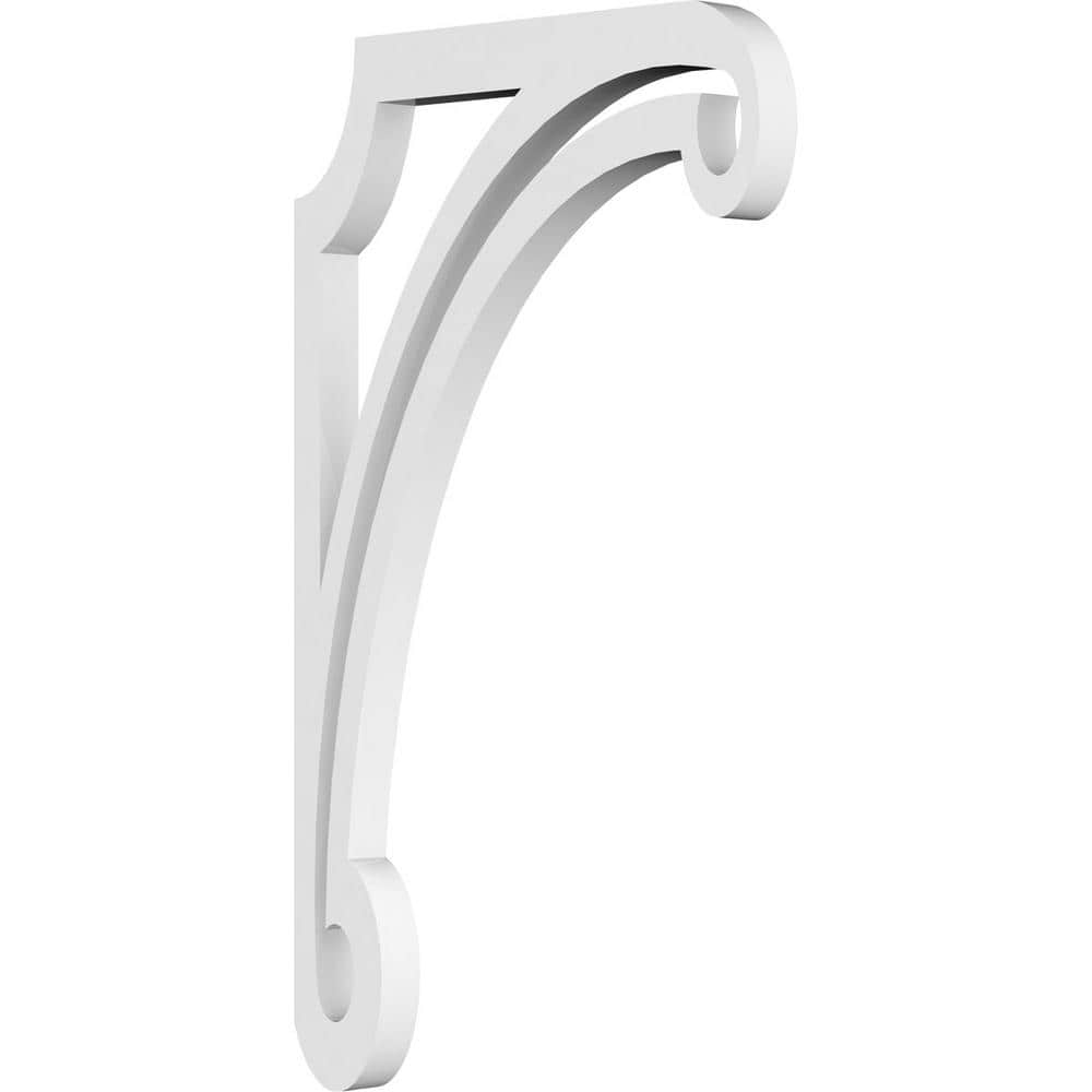 Ekena Millwork 5/8 in. W x 12 in. H x 7 in. D PVC Arch Bracket ...