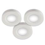 Enviro White Metal LED Puck Light Kit (3-Pack) I-K3HPLWH