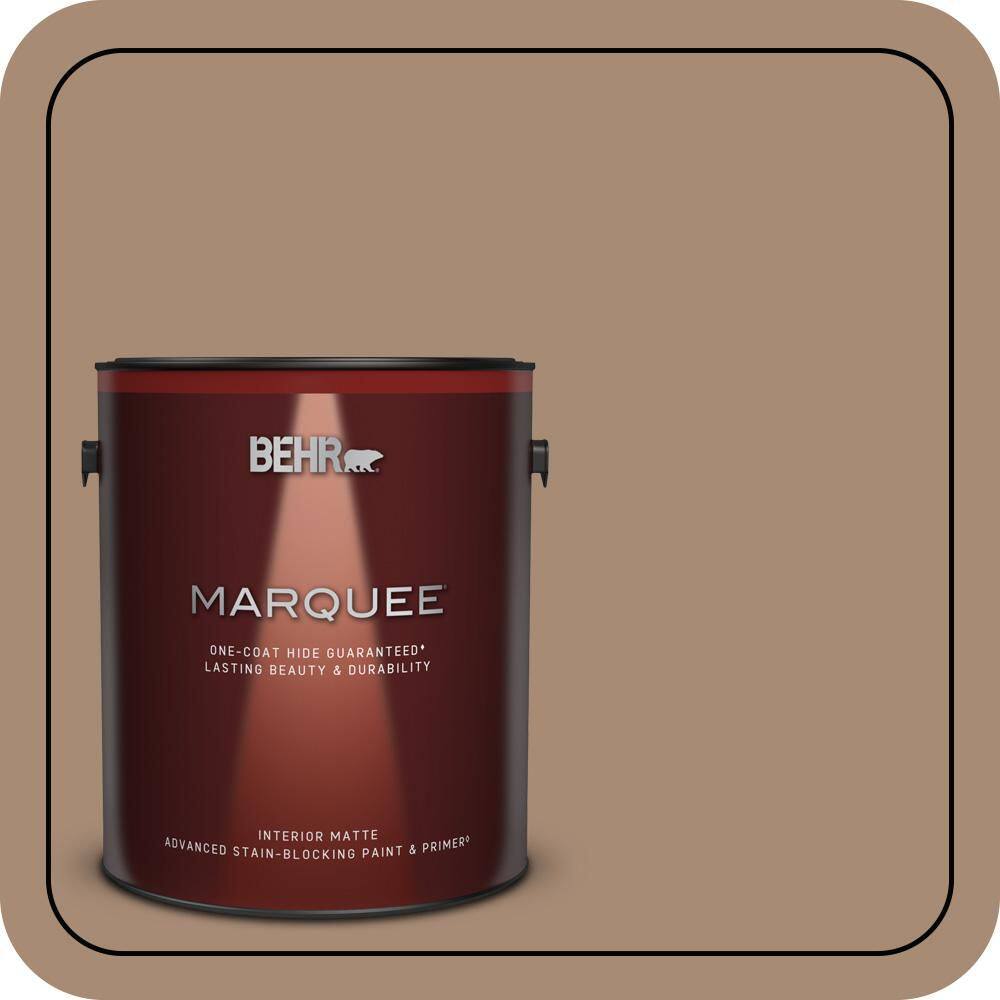 BEHR MARQUEE 1 gal. #N240-5 Rodeo Tan One-Coat Hide Matte Interior ...
