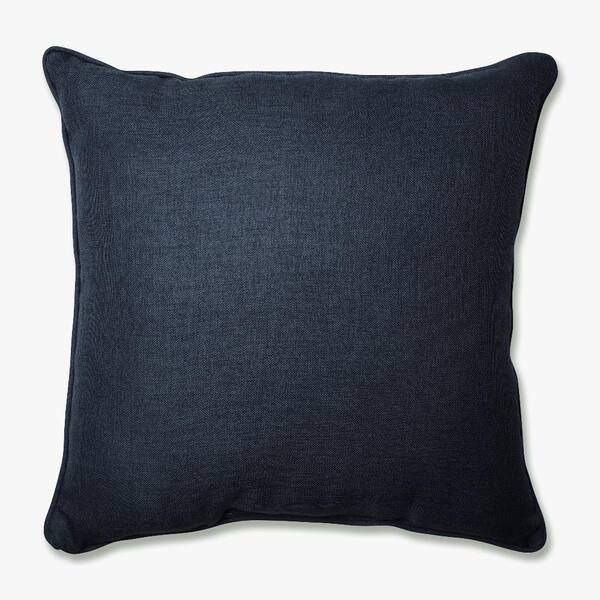 Pillow Perfect Solid Blue Square Outdoor Square Throw Pillow 601038 ...