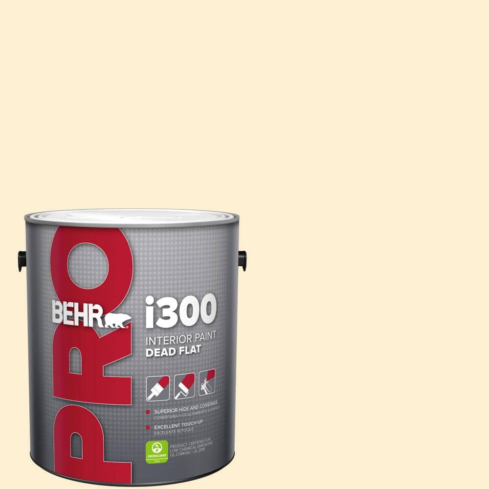 BEHR PRO 1 gal. #YL-W03 Honied White Dead Flat Interior Paint PR31001 ... BEHR PRO 1 gal. #YL-W03 Honied White Dead Flat Interior Paint PR31001 ...