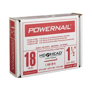 POWERNAIL F-Series 18-Gauge Pneumatic Trigger-Pull Engineered Flooring ...