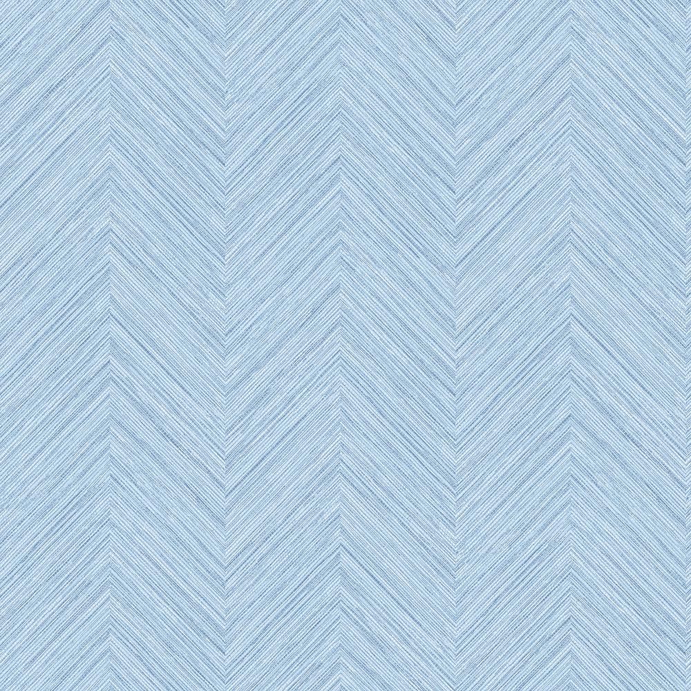 Chesapeake Caladesi Light Blue Faux Linen Paper Strippable Roll (Covers ...