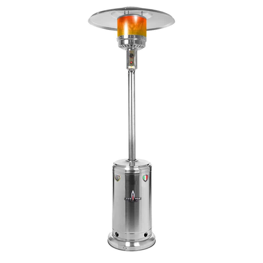 Lava Heat Italia 82 in. 40,000 BTU Stainless Steel Traditional Mushroom ...