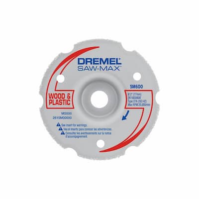 Dremel 3 In. Saw-Max Wood and Plastic Carbide Wheel SM500