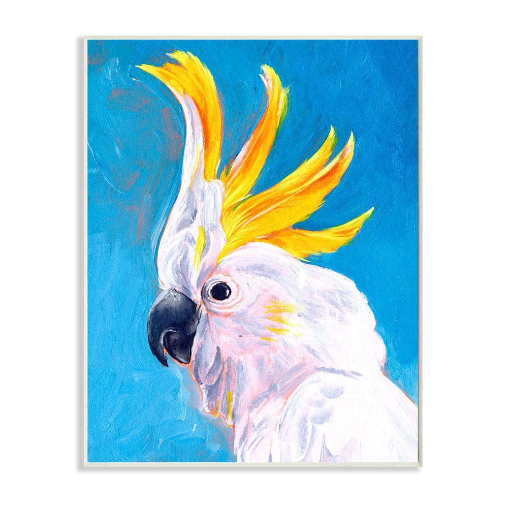Stupell Industries "Parrot Mohawk Blue Yellow Animal Bird Painting" by ...