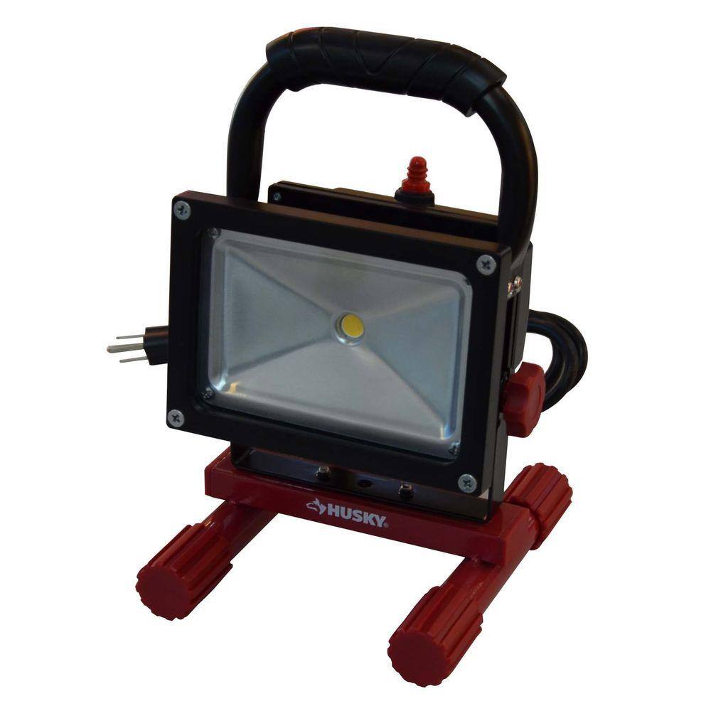 Husky 5 ft. 800-Lumen Portable LED Work Light K40010 - The Home Depot