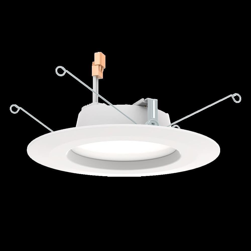 Commercial Electric 5/6 in. Integrated LED Recessed Retrofit Light Trim ...