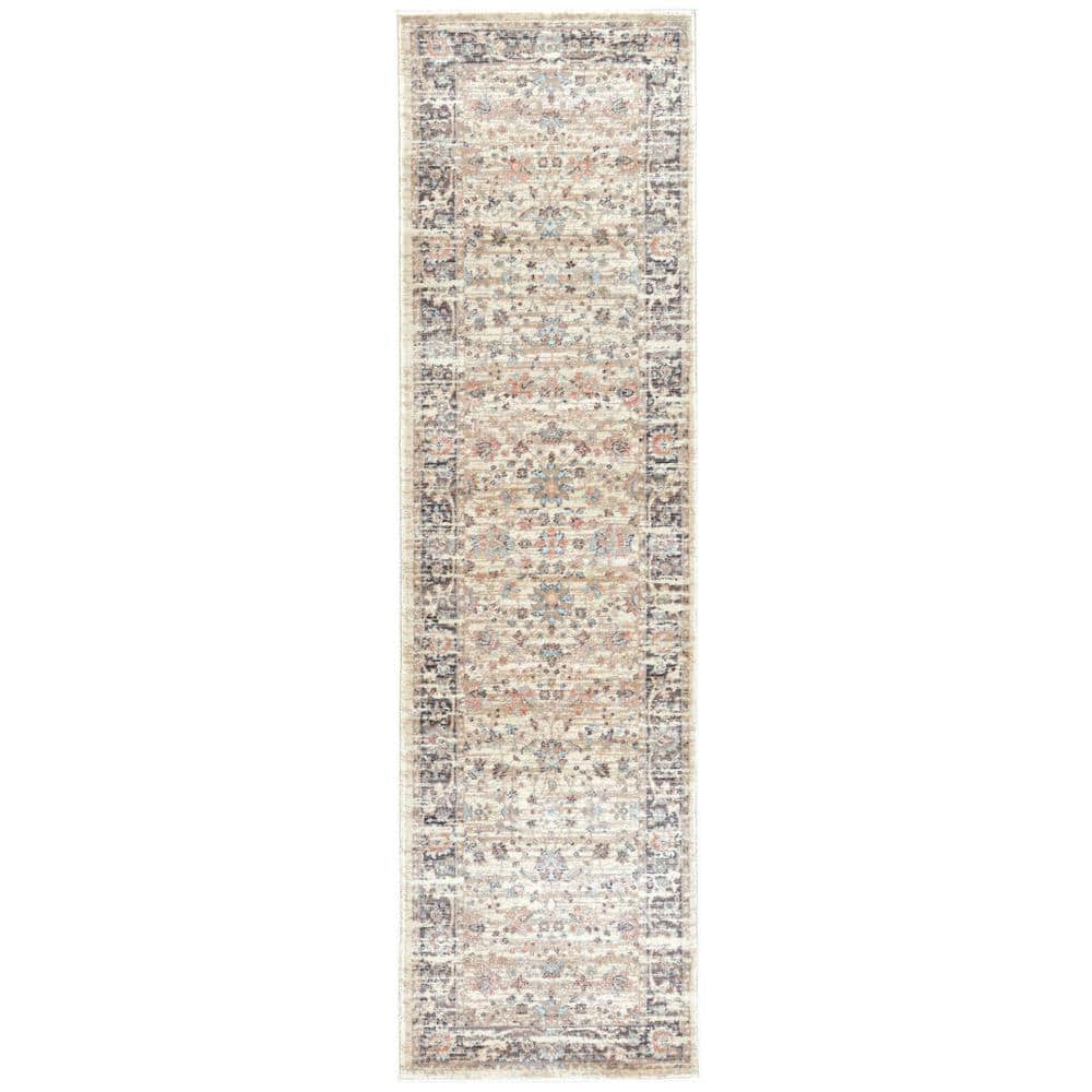 Seriate Light Beige 2 ft. x 8 ft. Traditional Vintage Area Rug 501/1003 ...