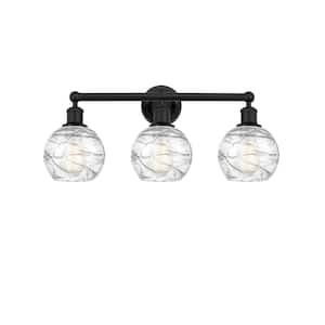 Innovations Athens Deco Swirl 24 in. 3-Light Brushed Satin Nickel ...
