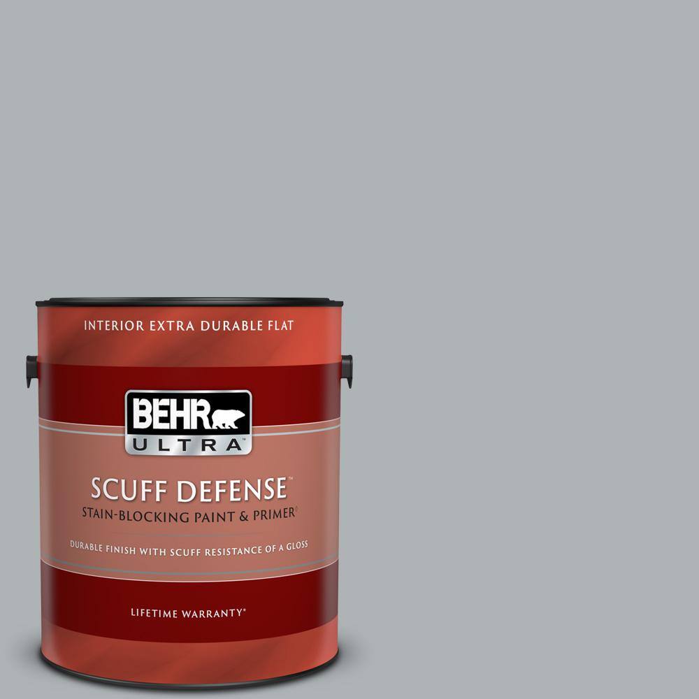 BEHR ULTRA 1 gal. #N510-3 Stargazer Extra Durable Flat Interior Paint ...