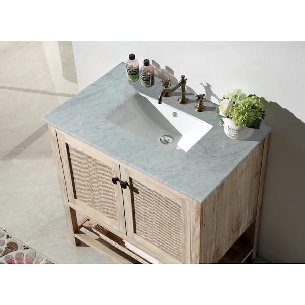 Whitewash Bathroom Bibury 48" Whitewash Oak Freestanding Bathroom