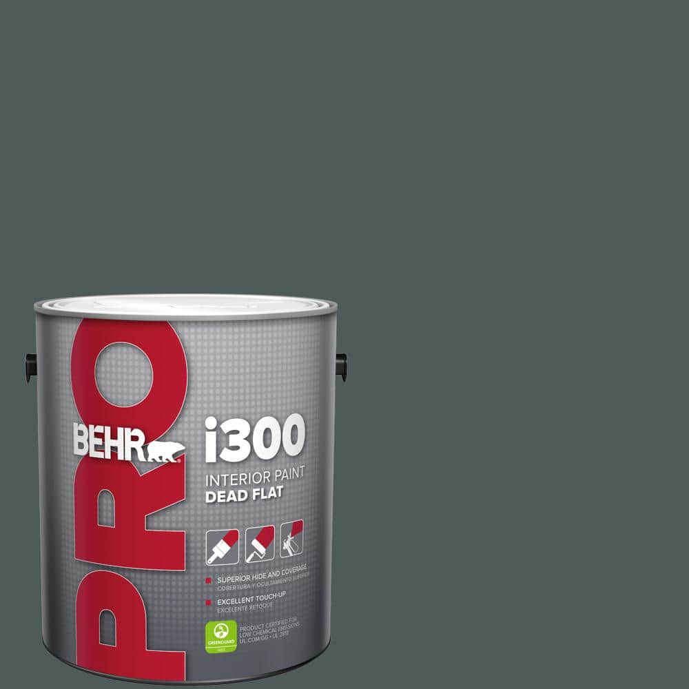 BEHR PRO 1 gal. #N440-7 Midnight in NY Dead Flat Interior Paint PR31301 ...