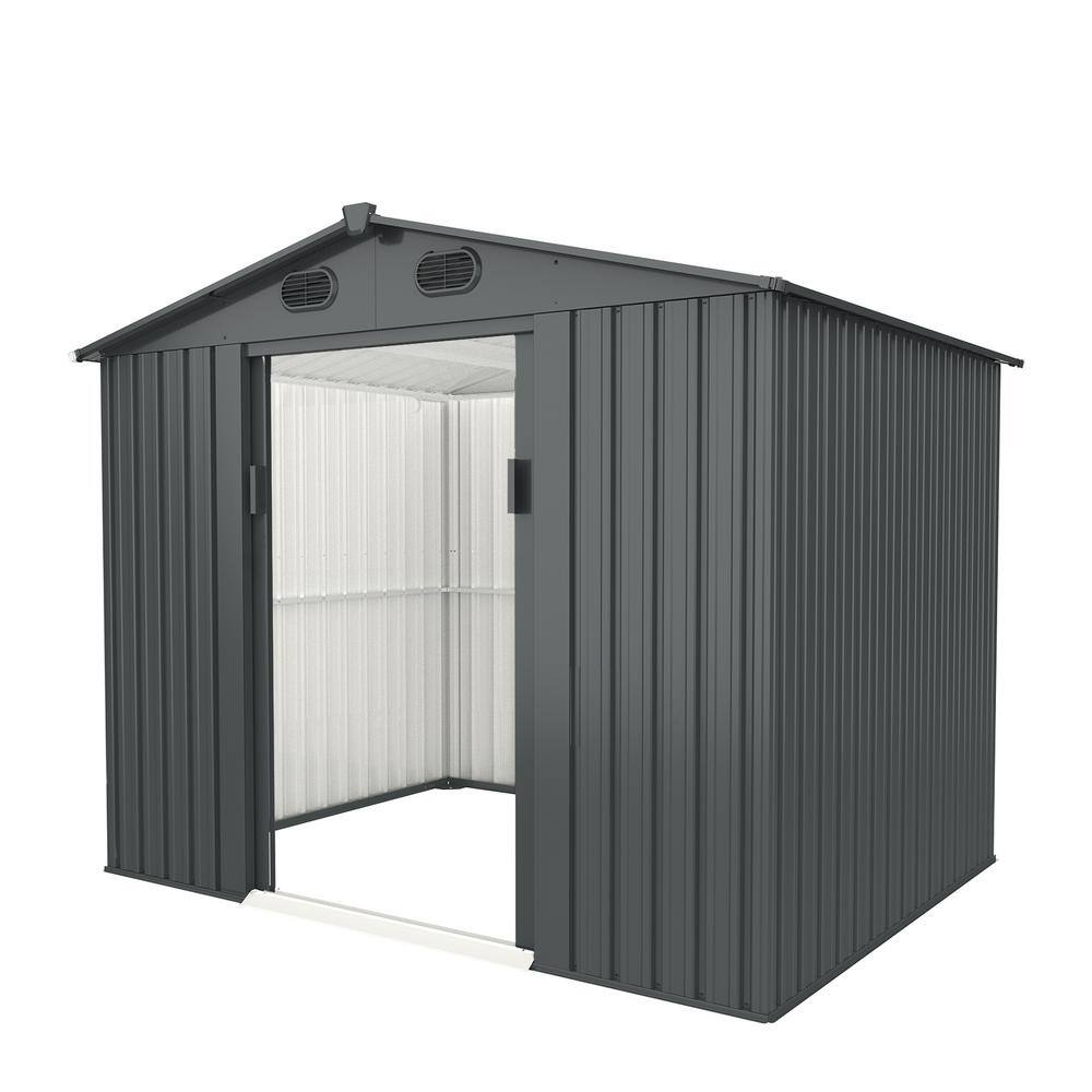 Reviews for Clihome 6 ft. W x 8 ft. D Metal Outdoor Storage Shed ...