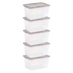 Advantus 15 Gal. Storage Box, Clear 34009 - The Home Depot