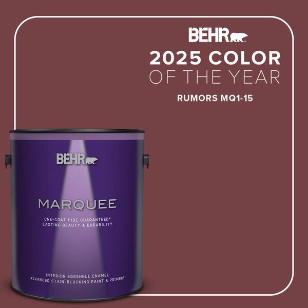 BEHR MARQUEE 1 gal. #MQ1-15 Rumors One-Coat Hide Eggshell Enamel ... BEHR MARQUEE 1 gal. #MQ1-15 Rumors One-Coat Hide Eggshell Enamel ...