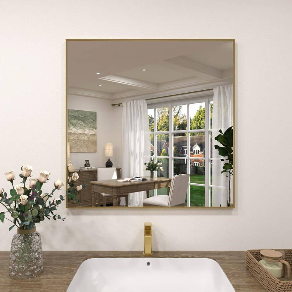 tydex Vibe 30 in. W x 30 in. H Rectangular Framed Wall Bathroom Vanity ...