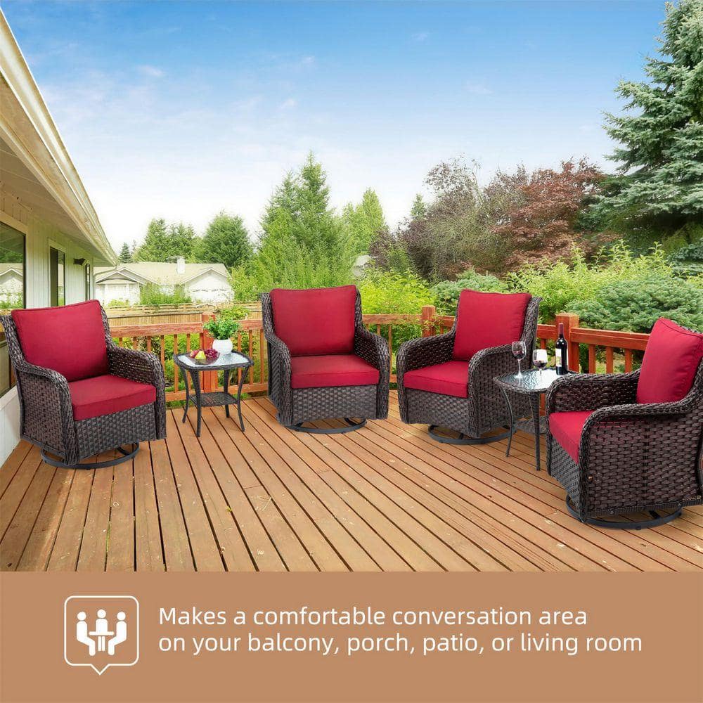 Patio Furniture Red Cushions