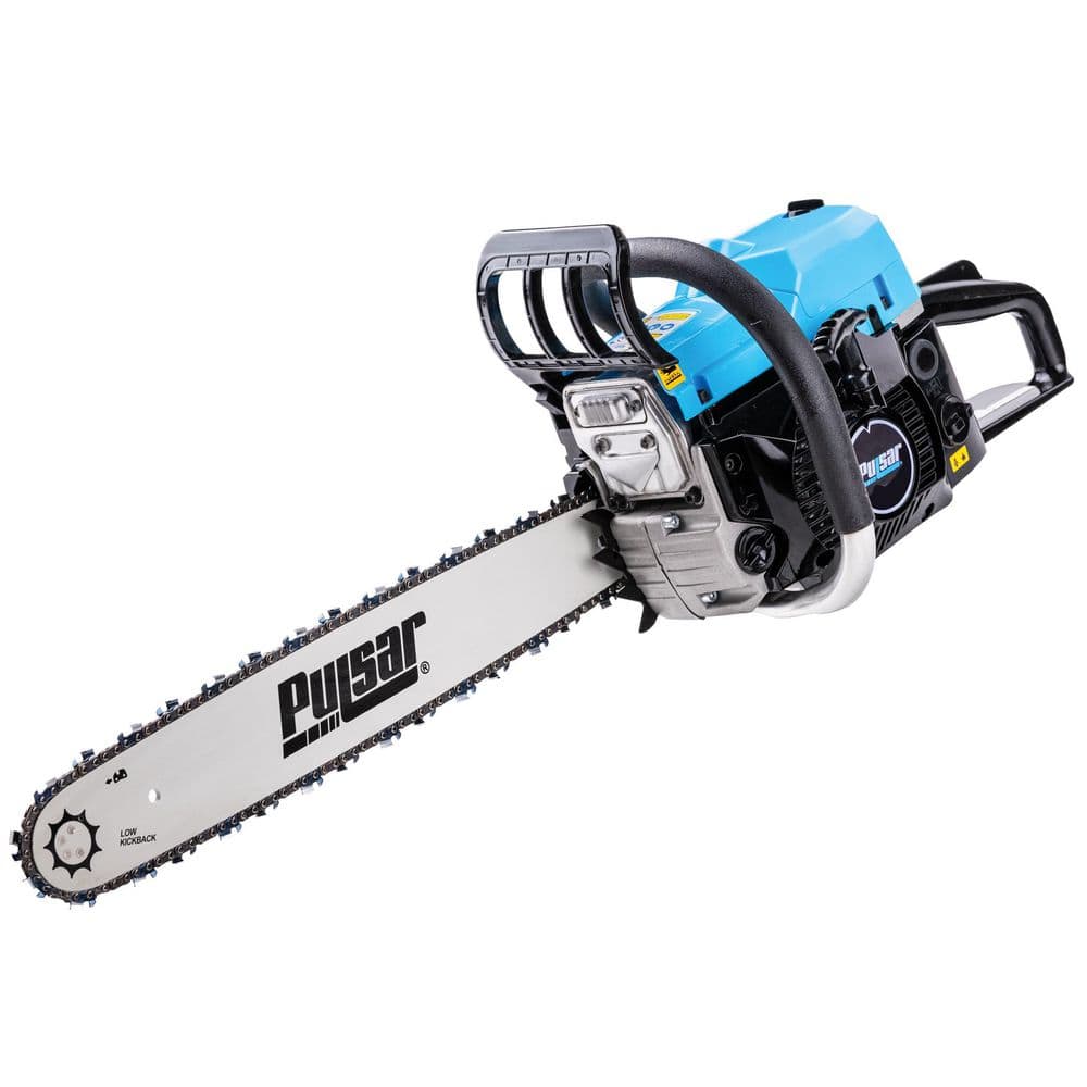 Pulsar 2-Stroke 20 in. Chain Saw Ergonomic Handle Design for Comfort ...