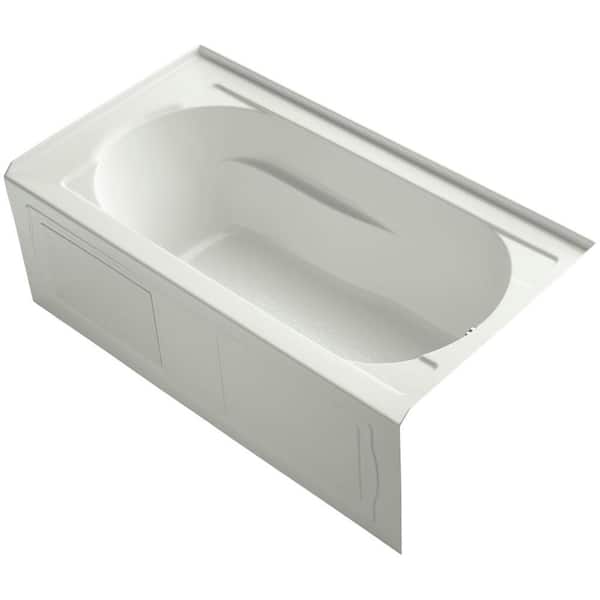 KOHLER Devonshire 60 in. x 32 in. Soaking Bathtub with Right Drain in Dune K-1184-RA-NY - The ...