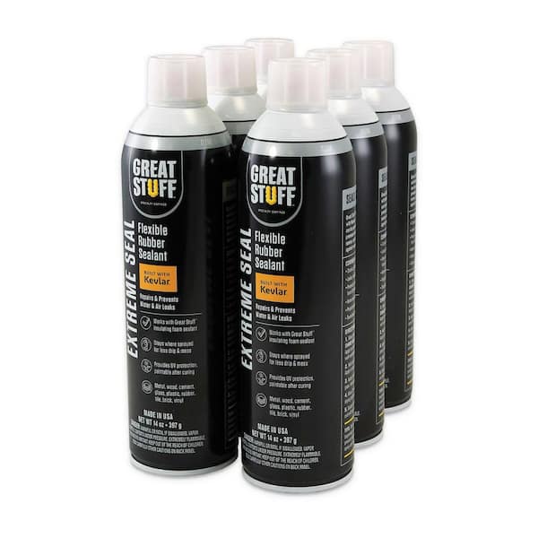 GREAT STUFF Extreme Sealant - Clear - 14 oz. - Aerosol - 6-Pack ...
