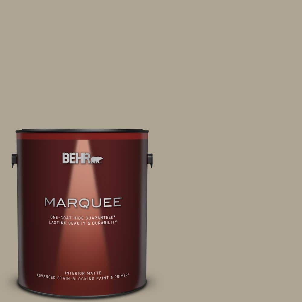 BEHR MARQUEE 1 gal. #MQ2-52 Roadside One-Coat Hide Matte Interior Paint ...