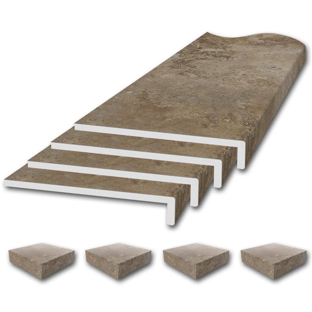 FlexStone Window Sill Trim Kit in Mocha Travertine FLXWTK648R4MT - The ...
