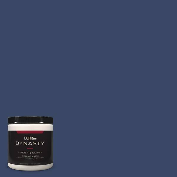 BEHR DYNASTY 8 oz. #MQ5-14 Bon Nuit One-Coat Hide Matte Stain-Blocking ...
