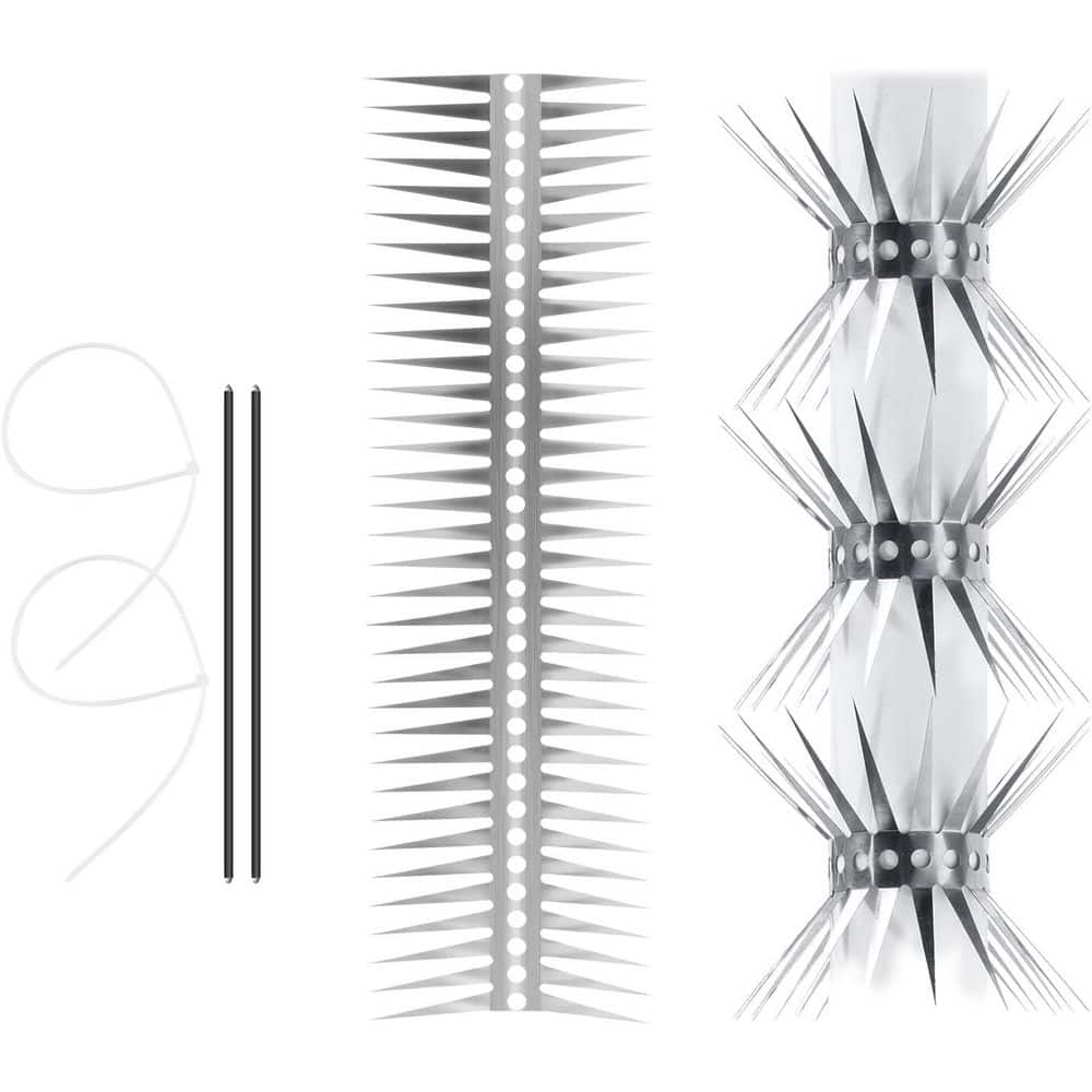 Phewnyzo Stainless Steel Bird Spikes for Pigeons Raccoons and Snakes ...