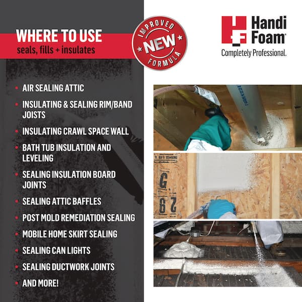 HF HandiFoam 656 oz. 200 ft. Insulation Kit Spray Foam Sealant P12055 ...