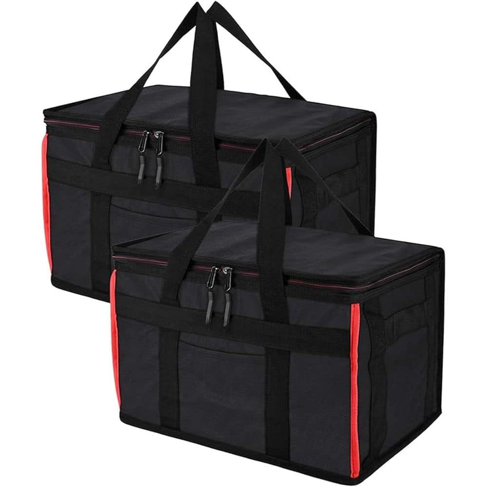 Misopily 32 qt. Insulated Reusable Grocery Bags 2-Pack XL Cooler Bags ...