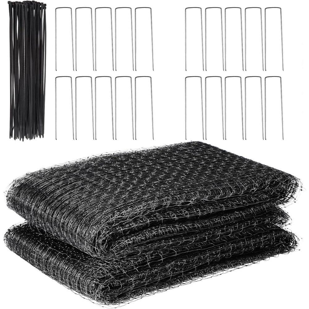 Oyezvary Outdoor Garden Bird Netting 7 ft. x 100 ft. with Ground Pegs ...