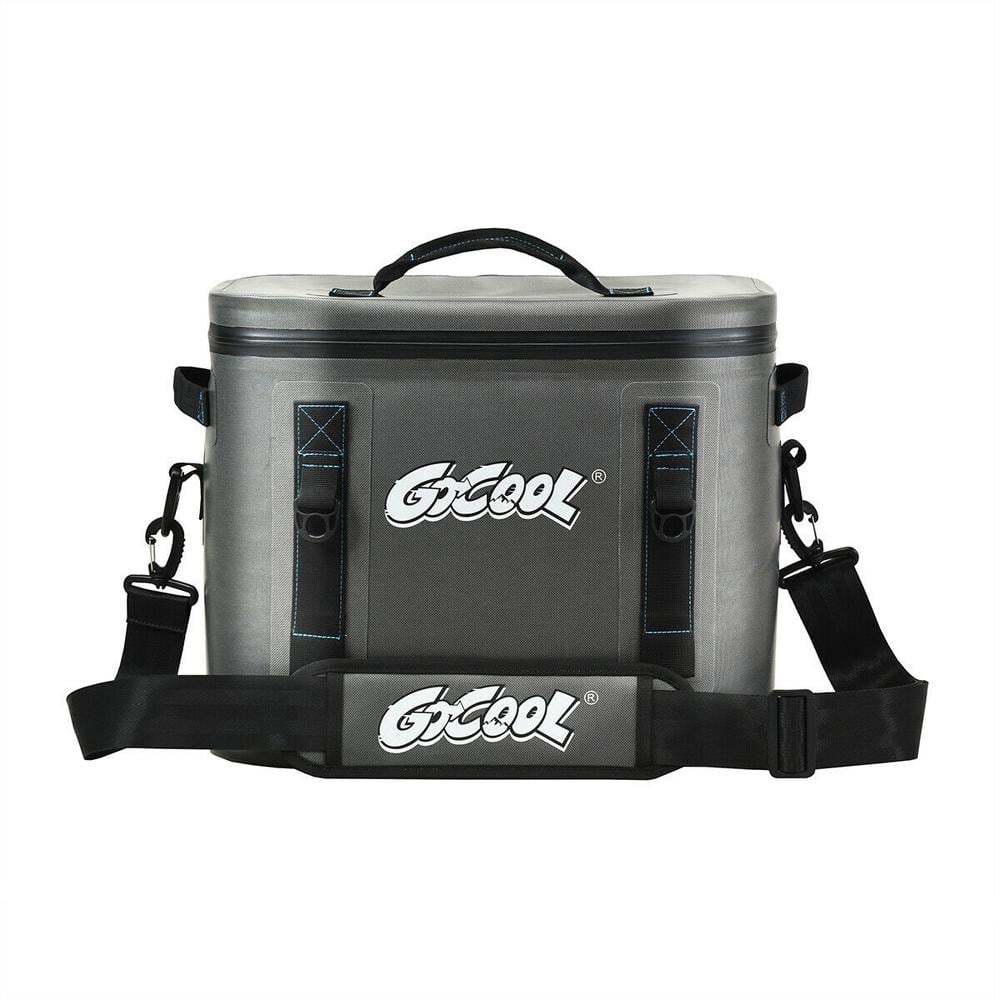 Gymax 30 Cans Soft Portable Cooler Bag Leak-Proof Insulated Water ...