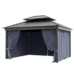Kimunuk 10 ft. x 13 ft. Universal Outdoor Privacy Curtains, Gazebo ...