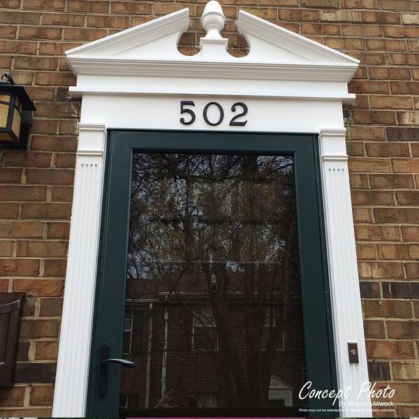 Cape Cod Front Door Pediment Ekena Millwork 2 In. X 24 In. X 7 In.