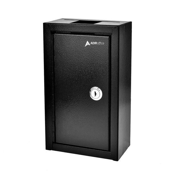 AdirOffice Black Commercial Grade Large Storage Key Drop Box-631-12-BLK ...