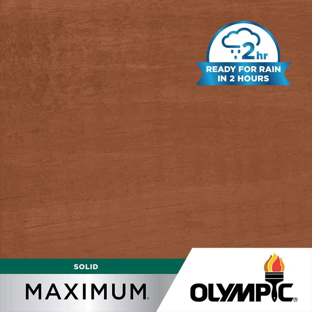 Olympic Maximum 1 gal.SC-1061 Pine Pods Solid Color Exterior Stain and ...