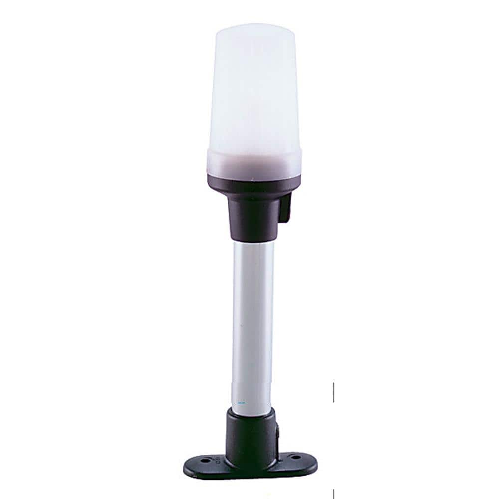 perko Fixed-Mount White All-Round Light - 8.5 in. Height with Black ...