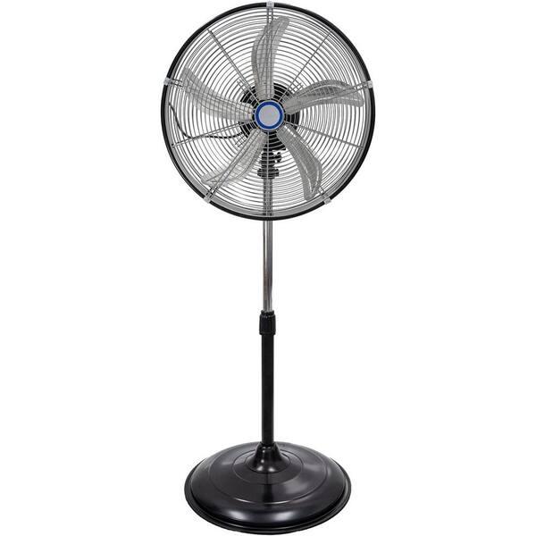 Edendirect 20 in. 3 Speeds High Velocity Pedestal Fan in Yellow with ...