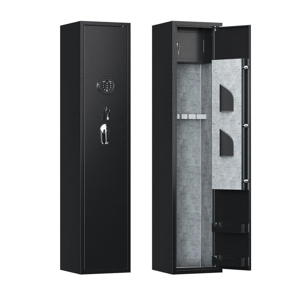 WRIGHTMASTER 5 Gun Digital Keypad Lock Gun Cabinet with Pistol Pocket ...