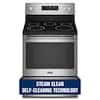 Maytag 30 in. 5.3 cu.ft. 5 Burner Element Single Oven Electric Range in ...