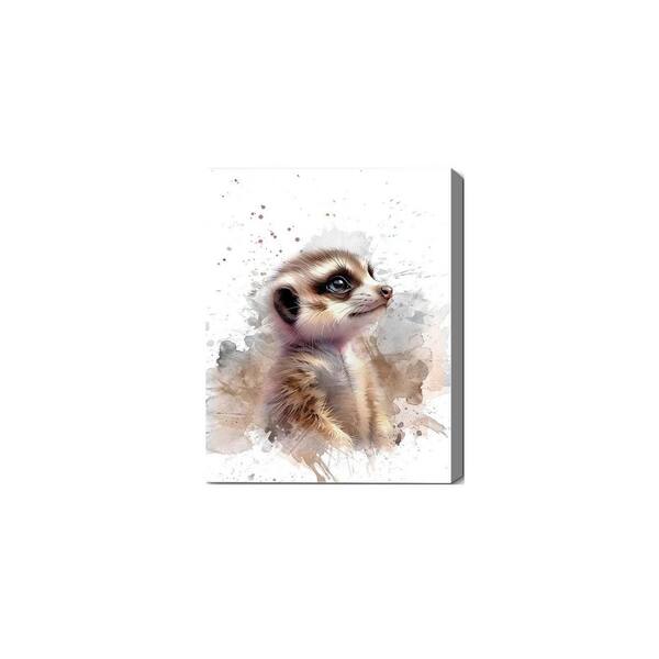 Watercolor Meerkat Painting Wall Art Cute Meerkats Portrait Poster ...
