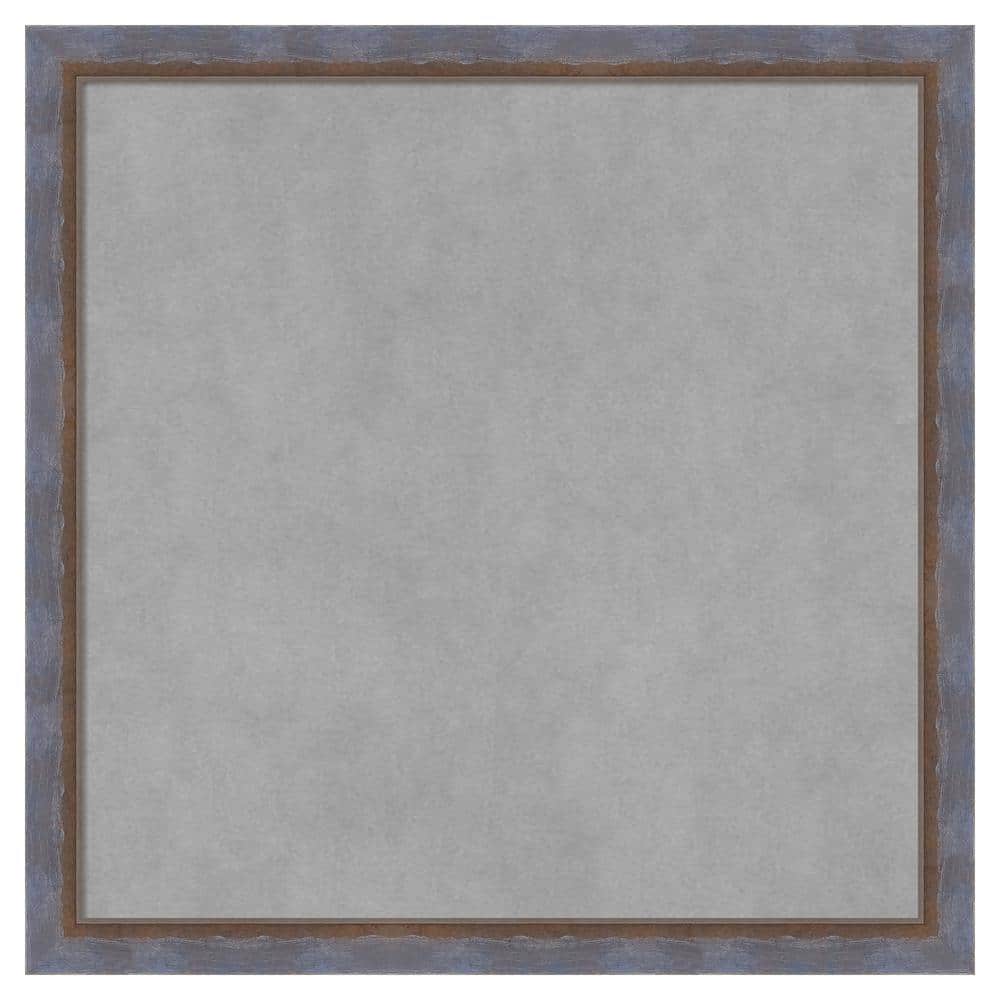 Amanti Art Two Tone Blue Copper 22 in. x 22 in. Framed Magnetic Board ...