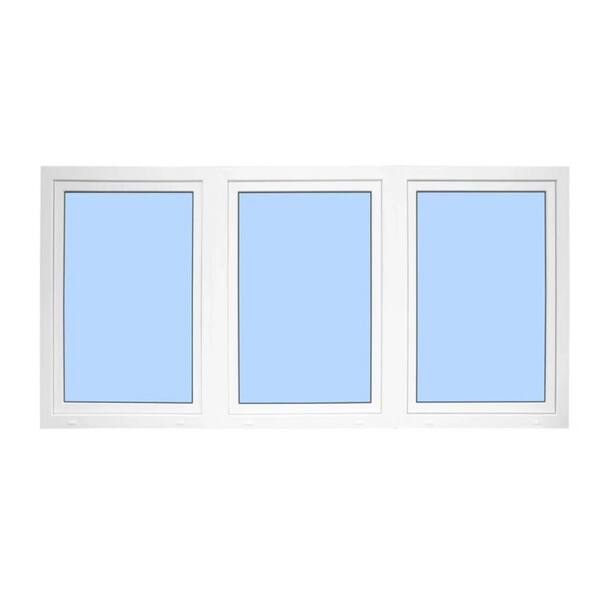 Avora Doors and Windows 90 in. x 36 in. Elite Euro White Exterior ...